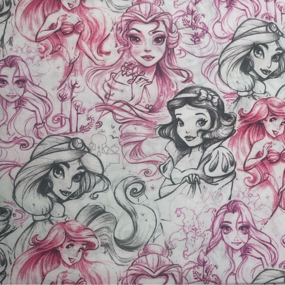 Disney | Office | Disney Princess Concept Art Fabric | Poshmark
